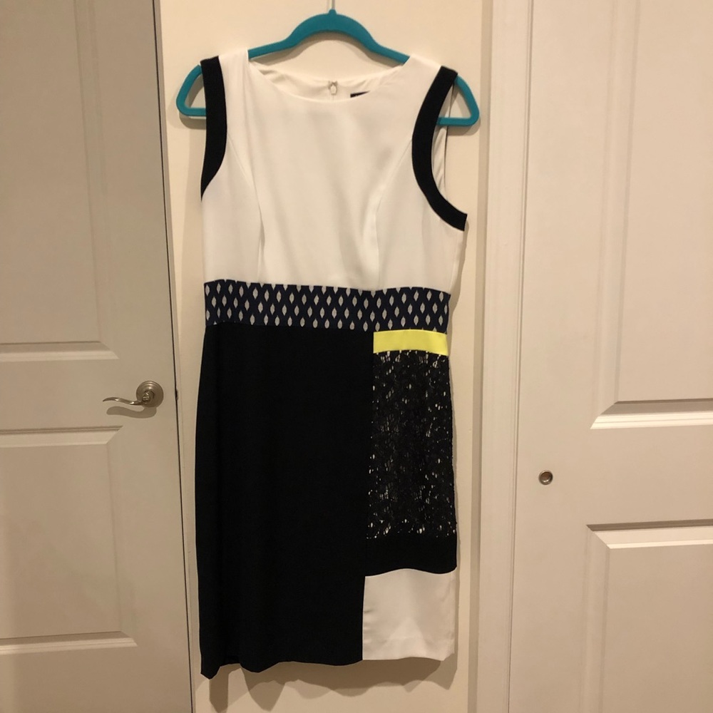 Colorblock Cocktail Dress - Gem